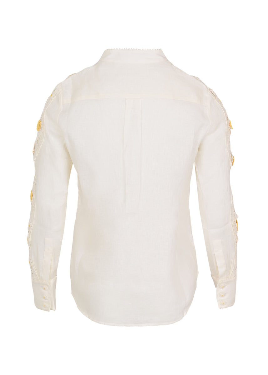 Everley Flower Trim Shirt