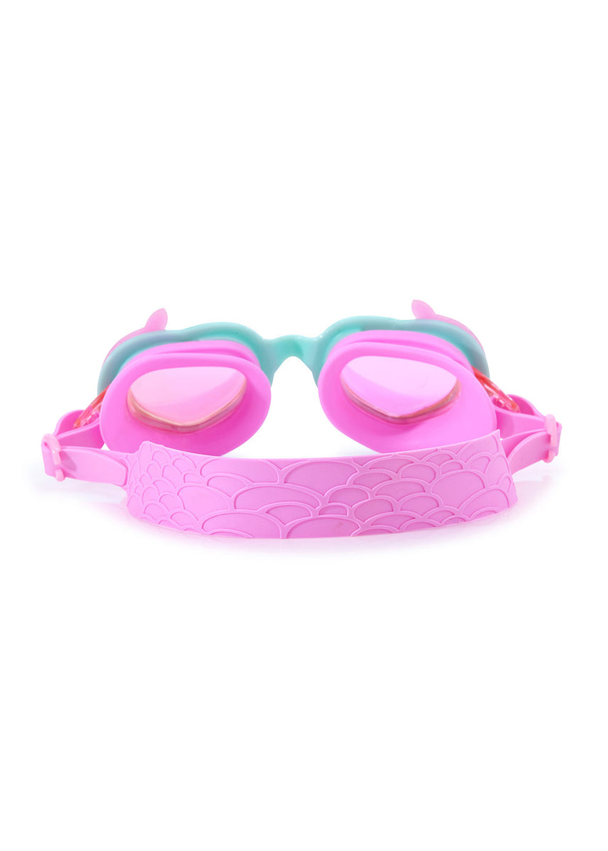 Pearly Pink Mermaid Tail Swim Goggles