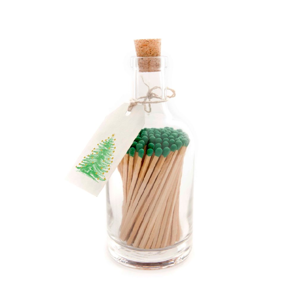 Christmas Tree Gold Ball Bottle Matches