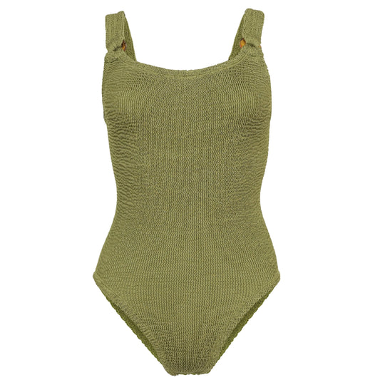 Domino One Piece Metallic Moss