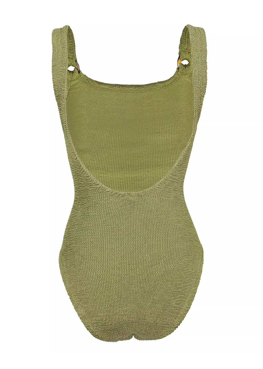 Domino One Piece Metallic Moss