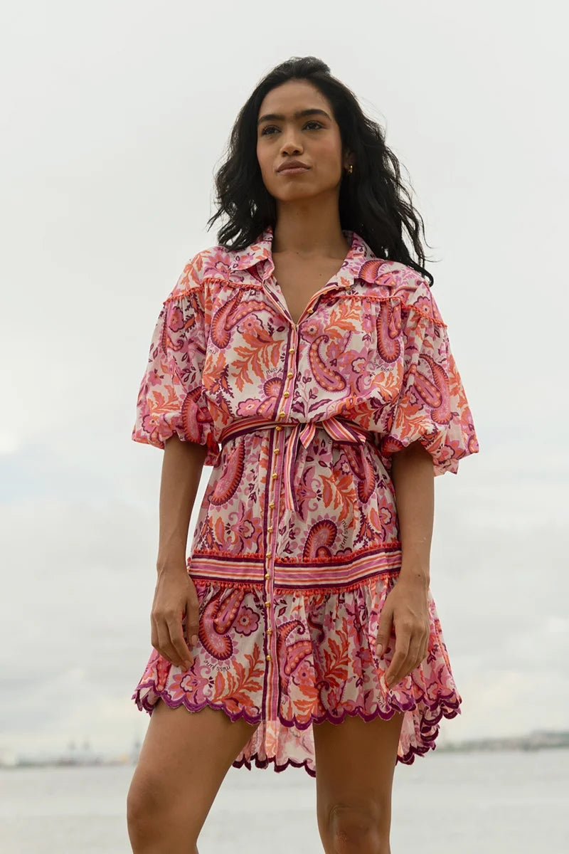 Angela Short Dress Pink