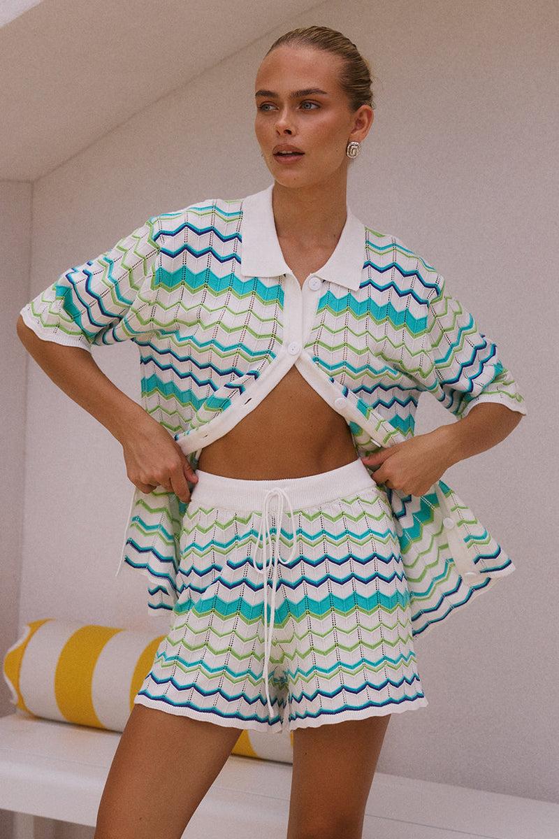 Andrea Short Green Multi