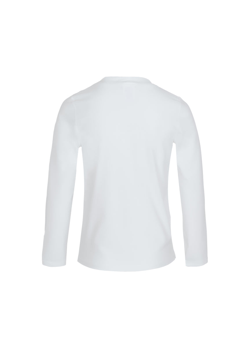 Long Sleeve UPF 50+ White Rash Guard