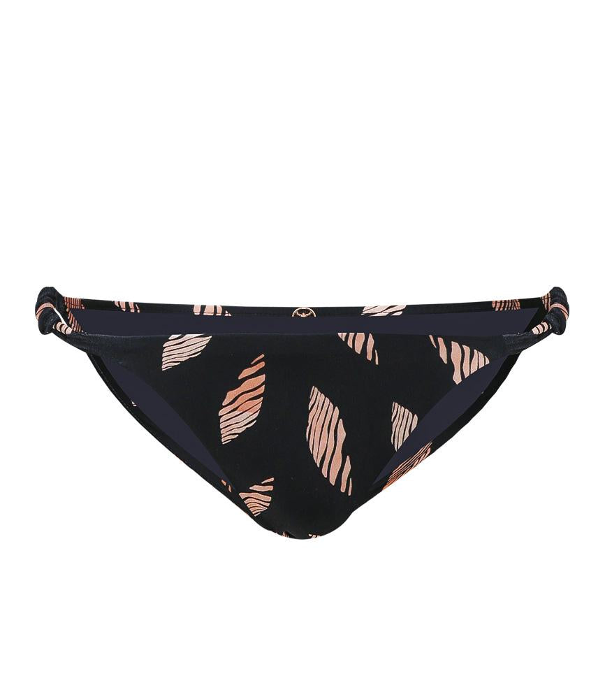 Seychelles Rope Full Bikini Bottom Black